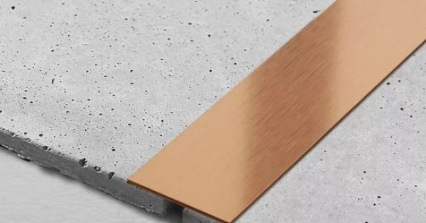 Platbanda din inox cupru oglinda 15x0.6x2700 mm